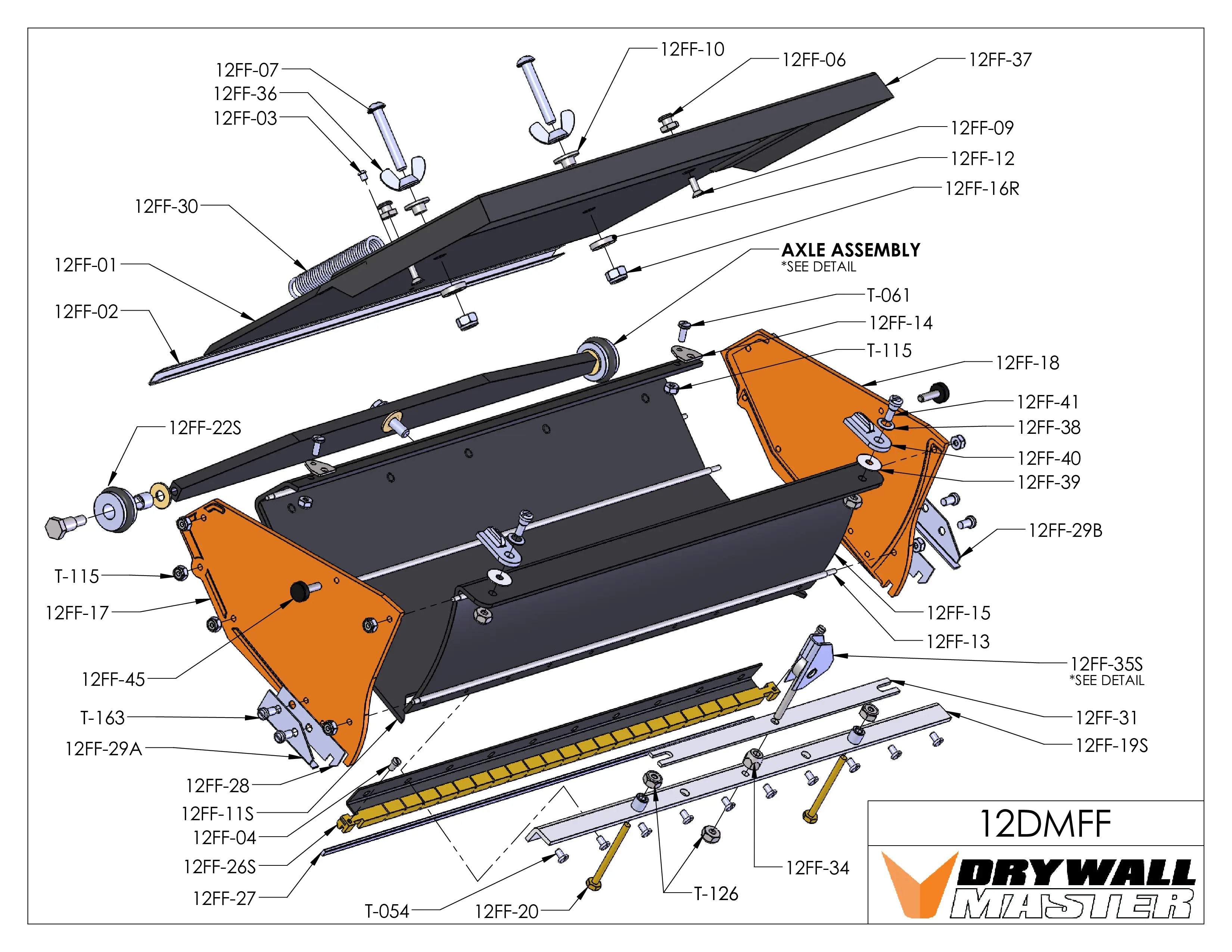 Drywall Master 12DMFF Parts – East Coast Drywall Tools Inc.